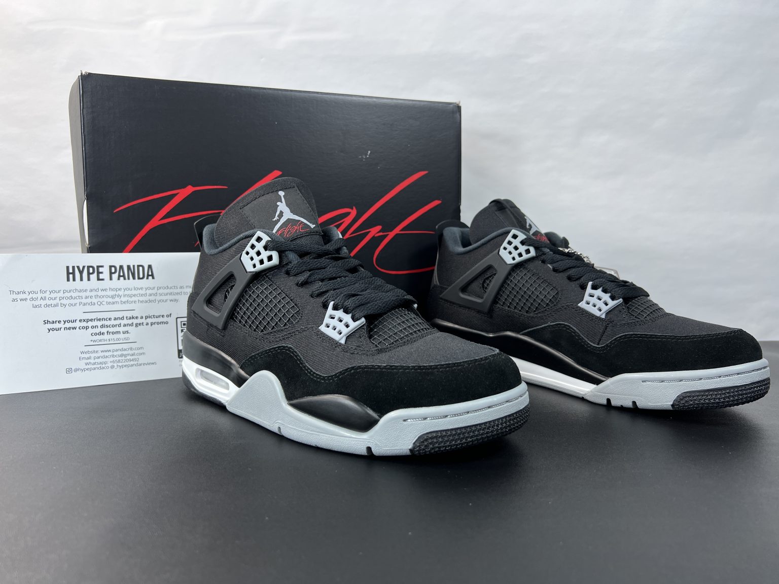 AJ 4 Retro Black Canvas – Hype Panda